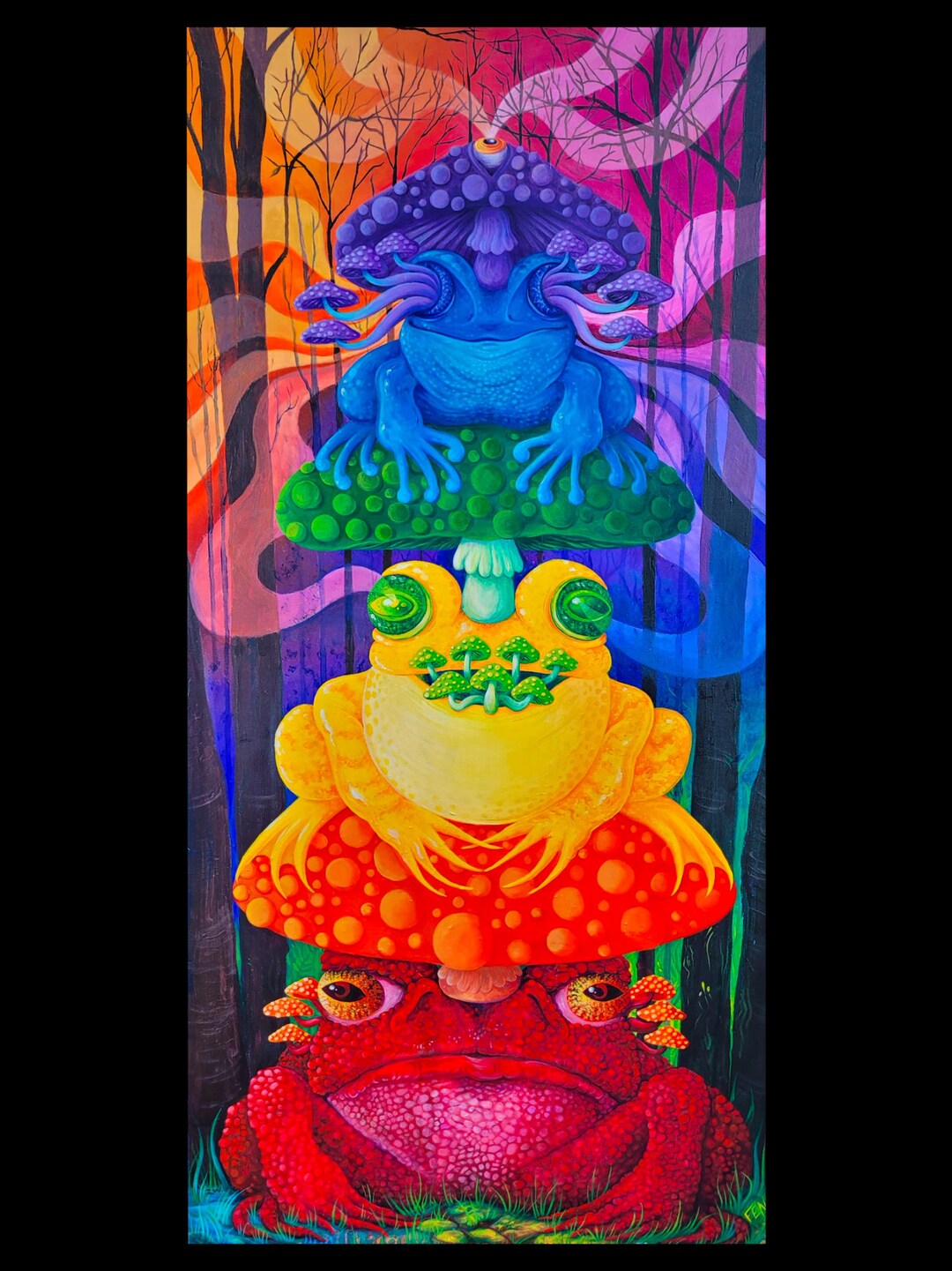 Toadstool Toadem 8x10 Print Presale Archival Fine Art Frogs Toads ...