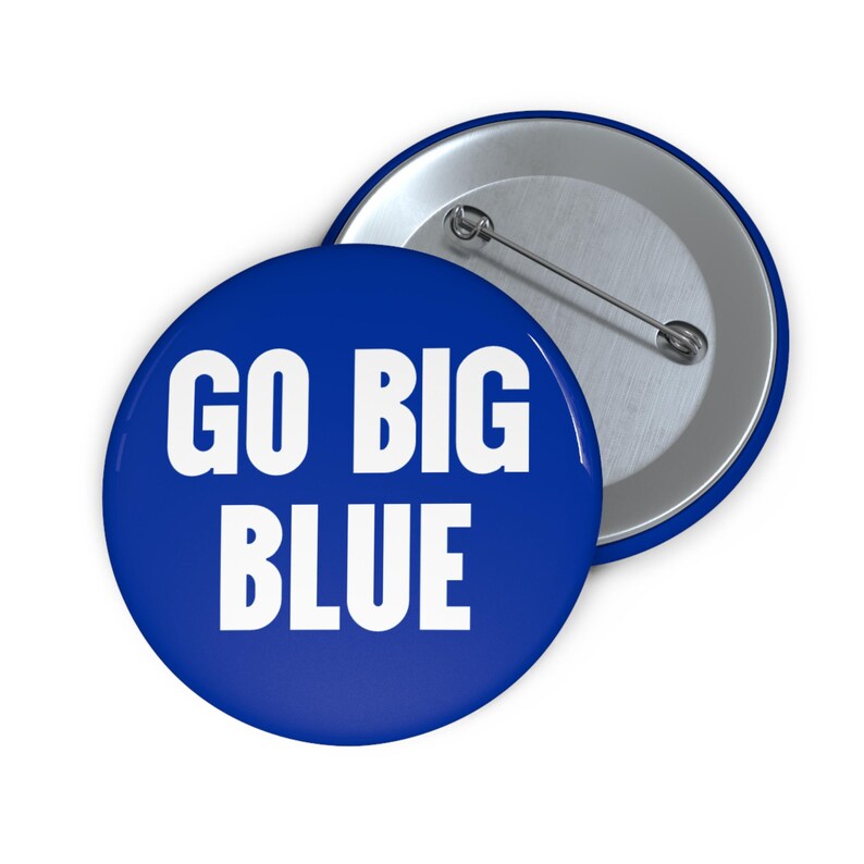 Go Big Blue Kentucky Game Day Button - Etsy
