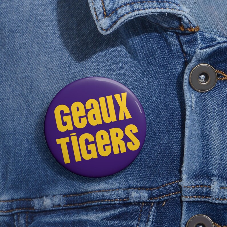 Geaux Tigers LSU Game Day Button - Etsy