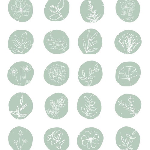20 Floral Instagram Highlight Covers Botanical Instagram - Etsy