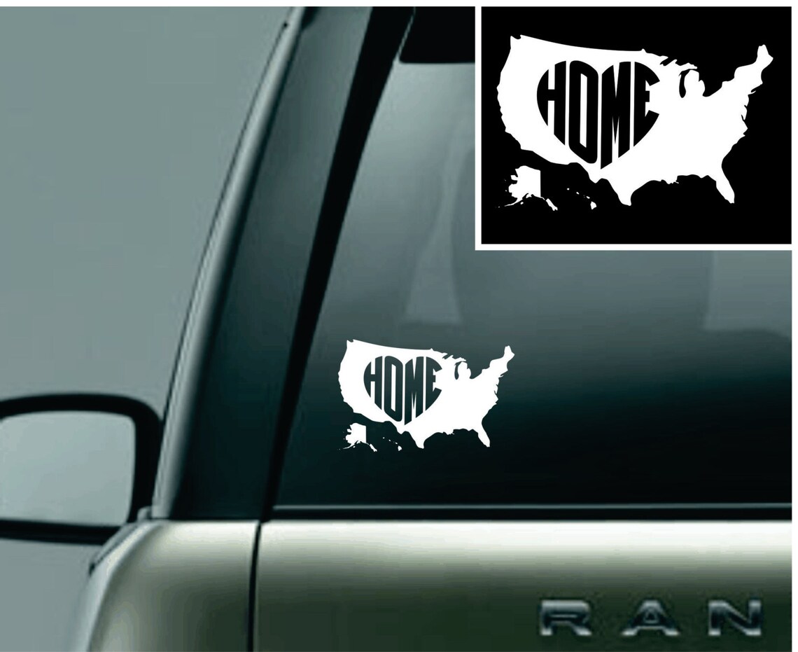 United States of America Love Your Country Car Decal - Etsy