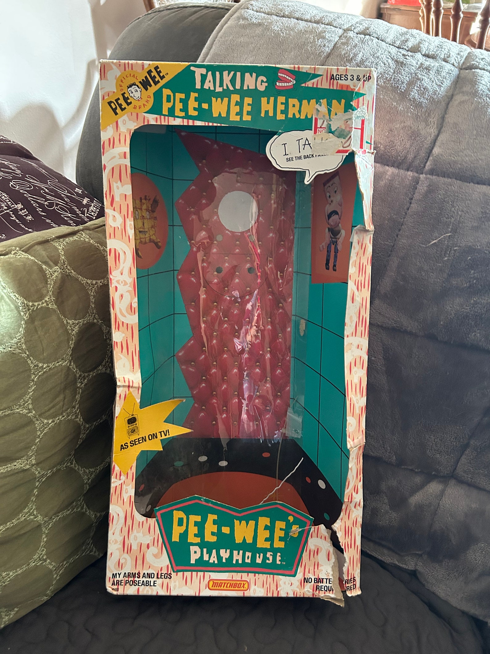 1987 Talking Pull String Peewee Herman Doll With Box - Etsy