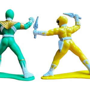Bandai Power Rangers Yellow Ranger Green Ranger Trini Figure 1993 ...