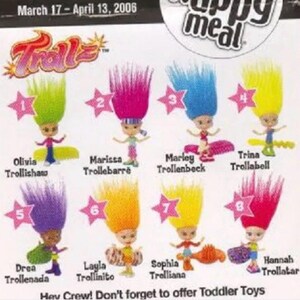 2006 Mcdonalds Happy Meal Trollz Toy Marissa Troll Doll #2 Pink Hair - Etsy