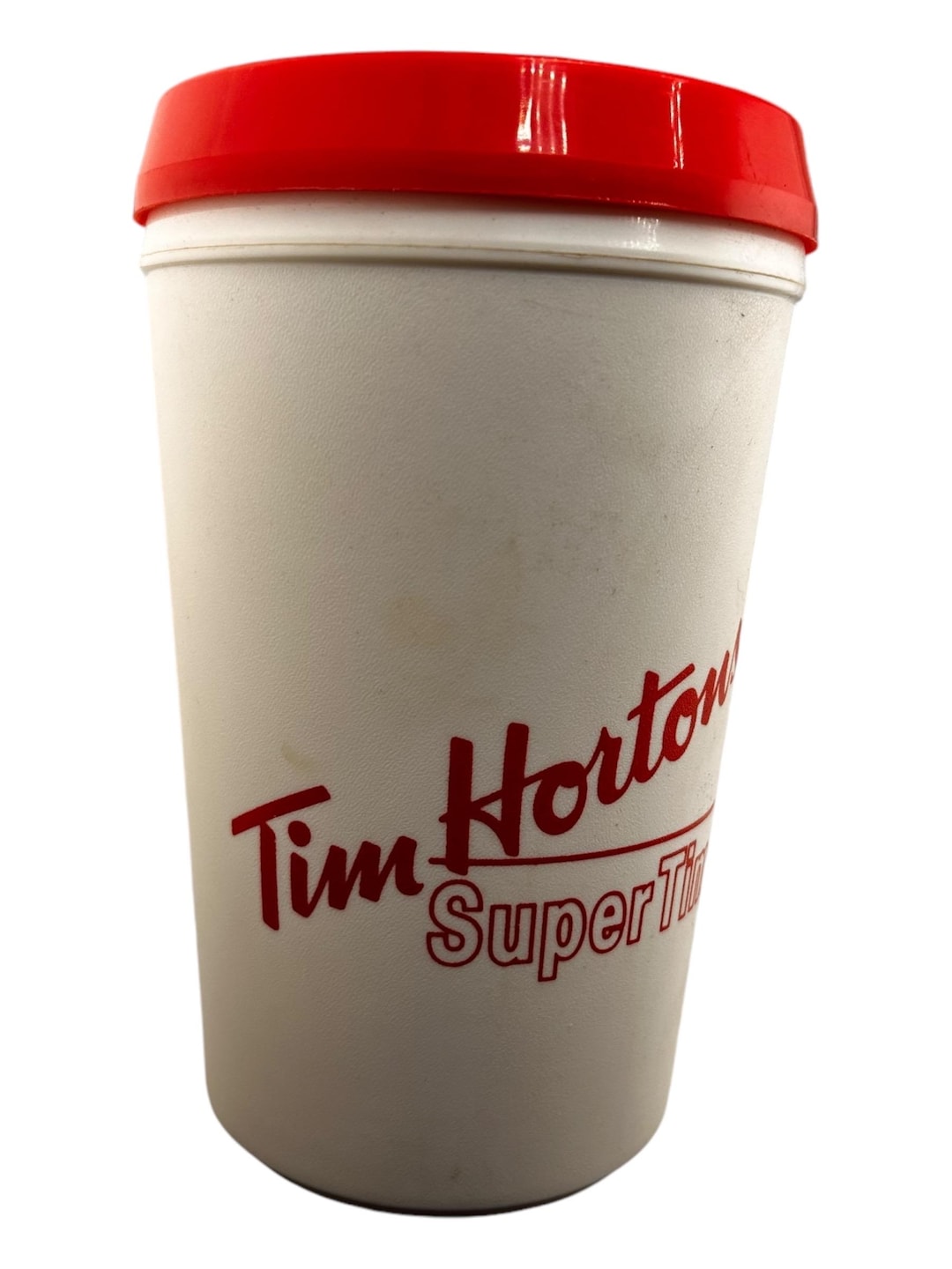 Early Tim Hortons Plastic Large Travel Coffee Mug Cup Vintage Tim ...