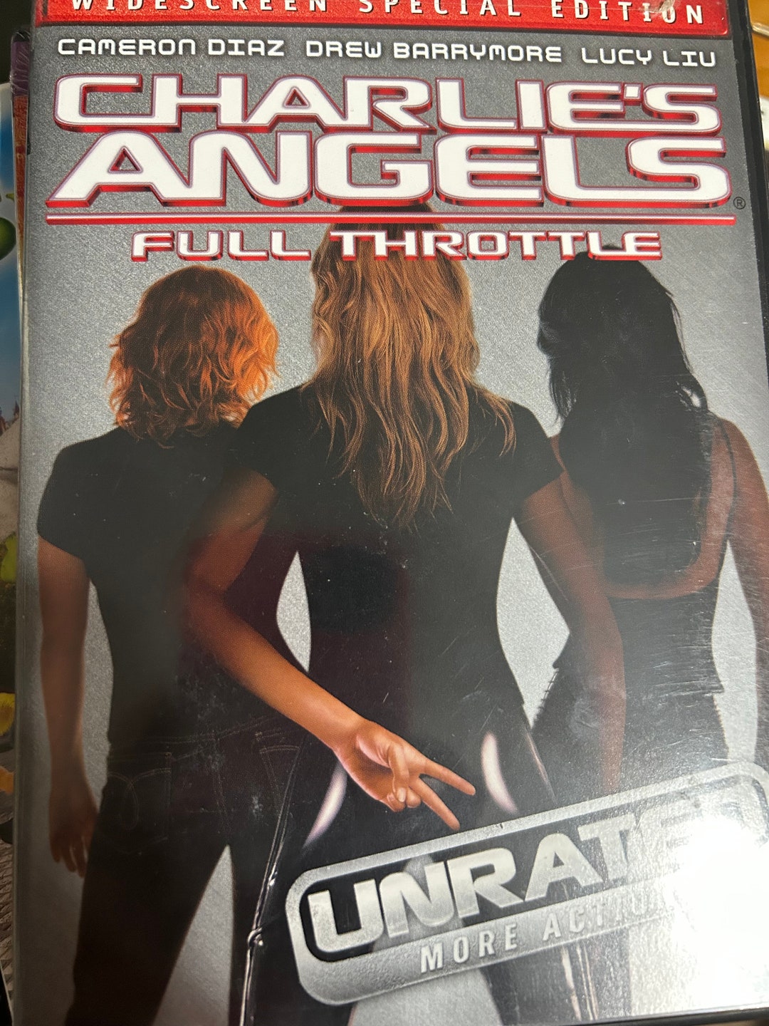 Charlie's Angels Full Throttle DVD, 2003 Unrated Version Widescreen Cameron Diaz - Etsy