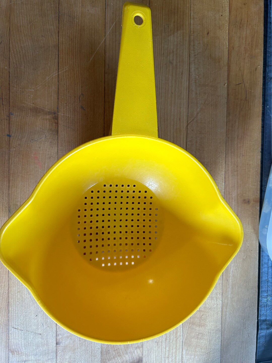 1970s Vintage Tupperware Yellow Strainer - Etsy