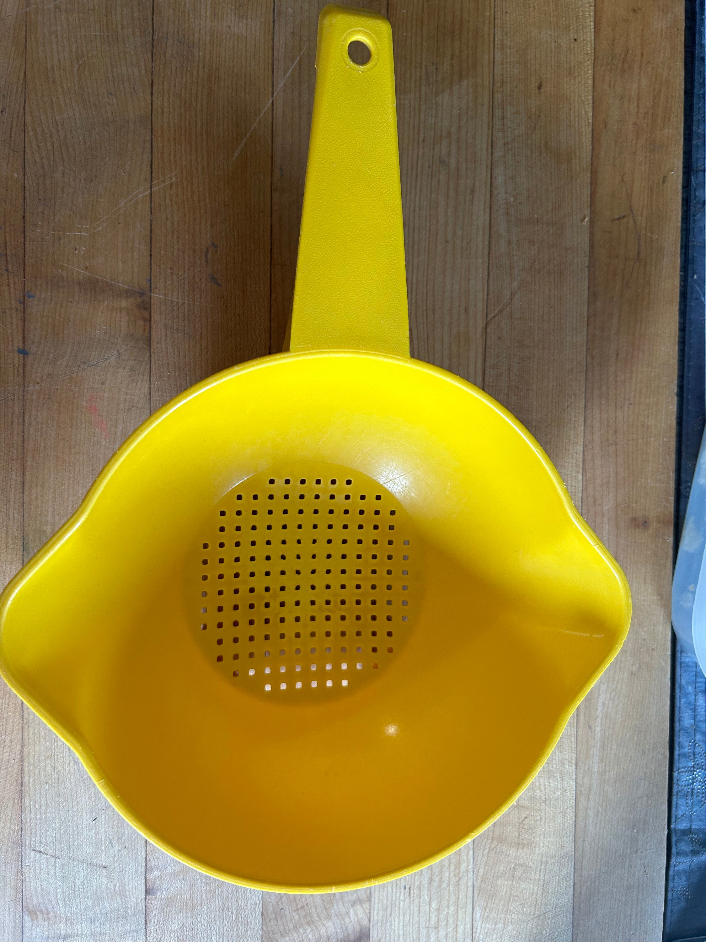 1970s Vintage Tupperware Yellow Strainer - Etsy