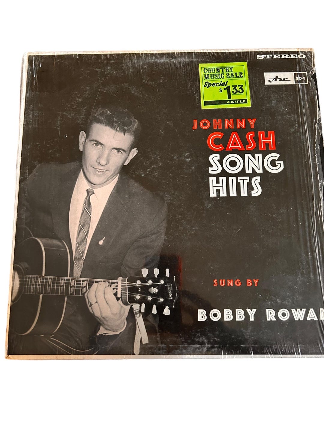 Rare Canadian Record Bobby Rowan Vinyl Johnny Cash Song Hits Record LP ...