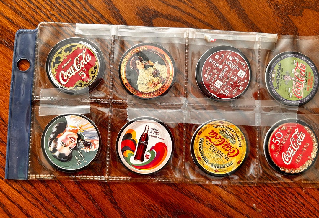 1990s Coca-cola Collectible, Coke Cap, Series 1 Complete Set of 8 Your ...