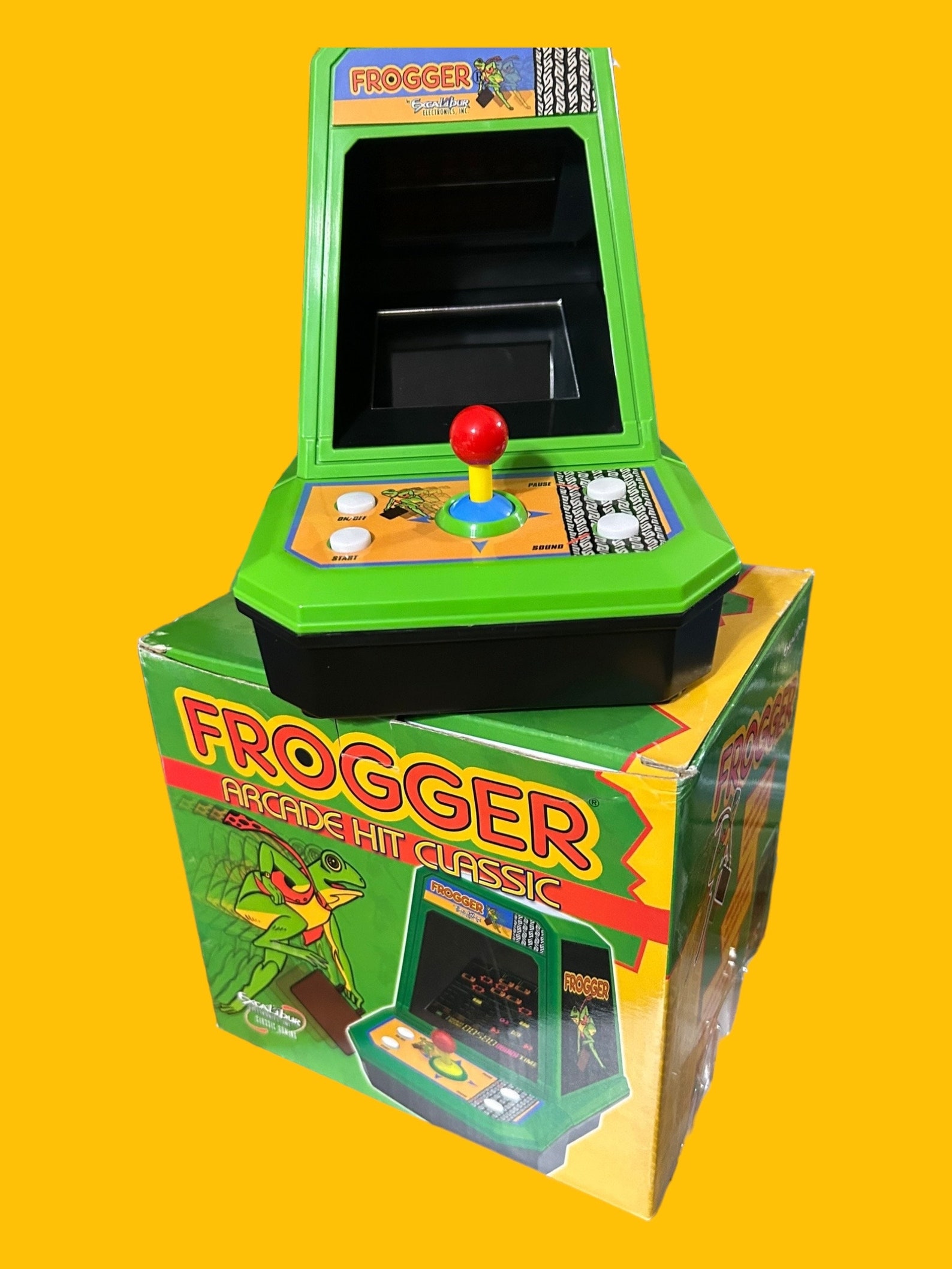 New 2005 Excalibur Frogger Electronic Tabletop Arcade Game Boxed Konami ...