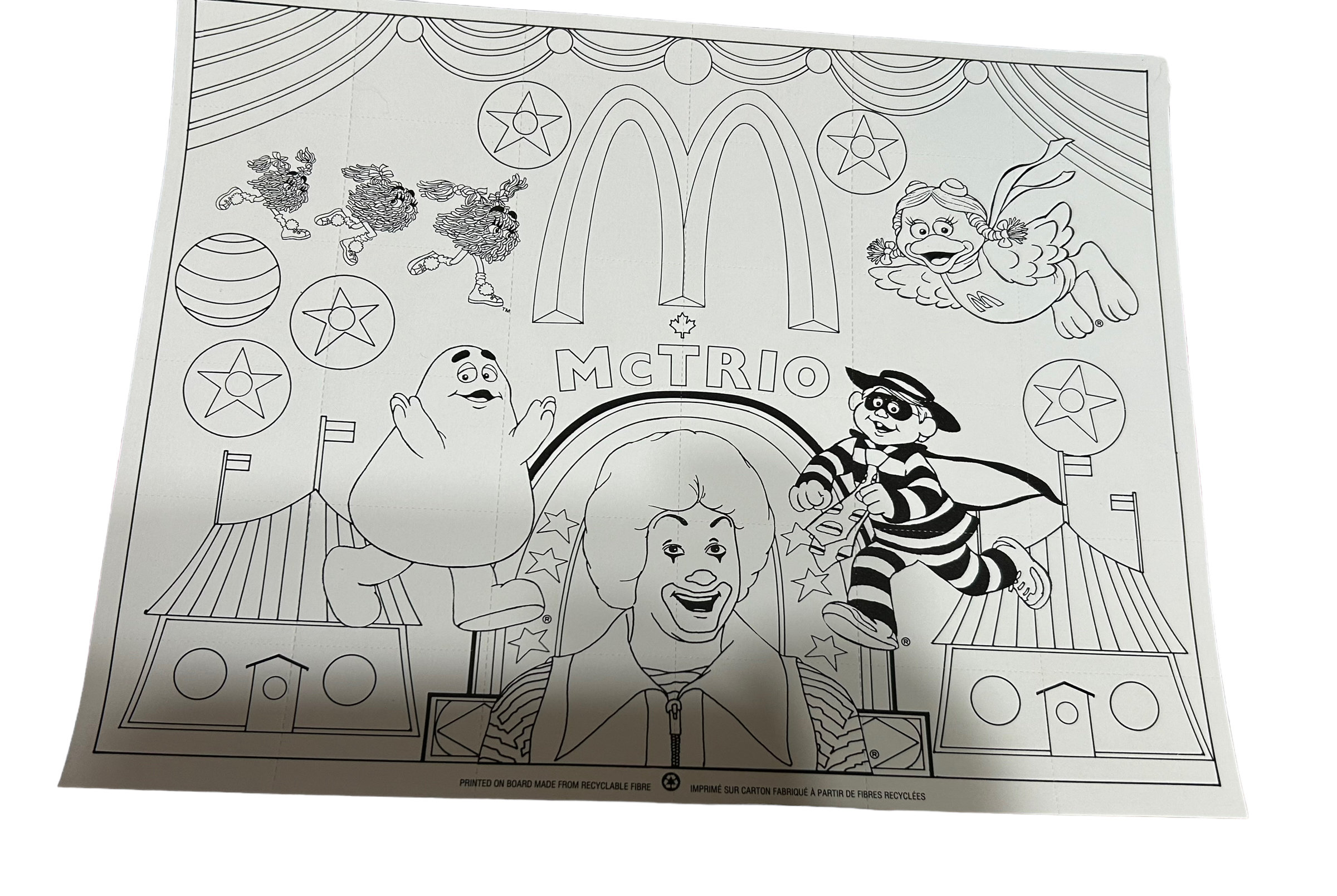 Vintage 1990s Rare Mcdonalds Paper Happy Meal Treat of the Week Mctrio ...