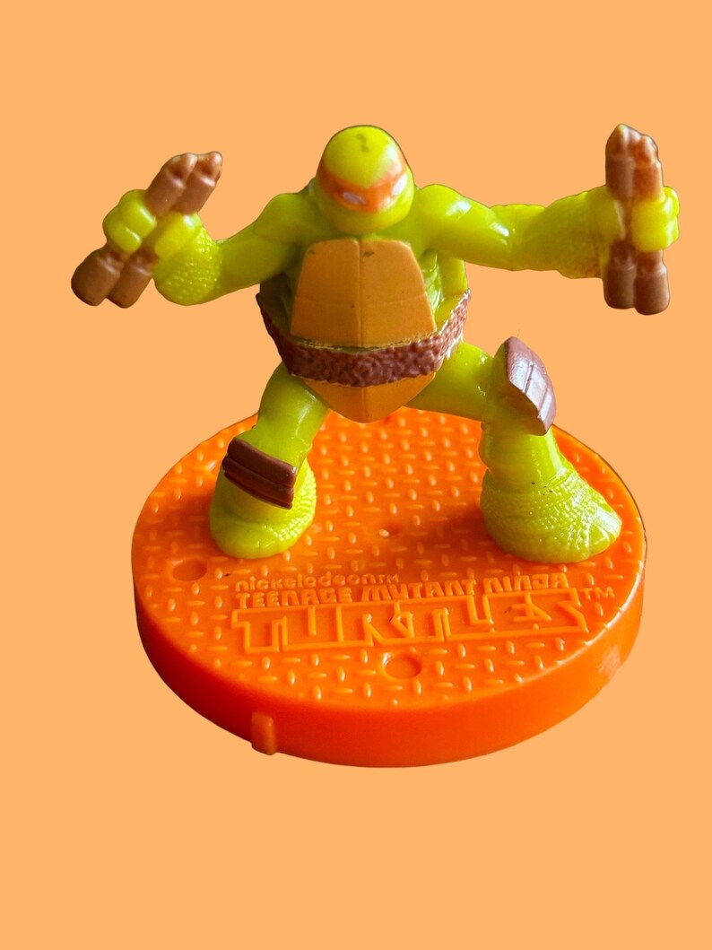 Teenage Mutant Ninja Turtles TMNT Orange Michelangelo Toy Mcdonalds ...