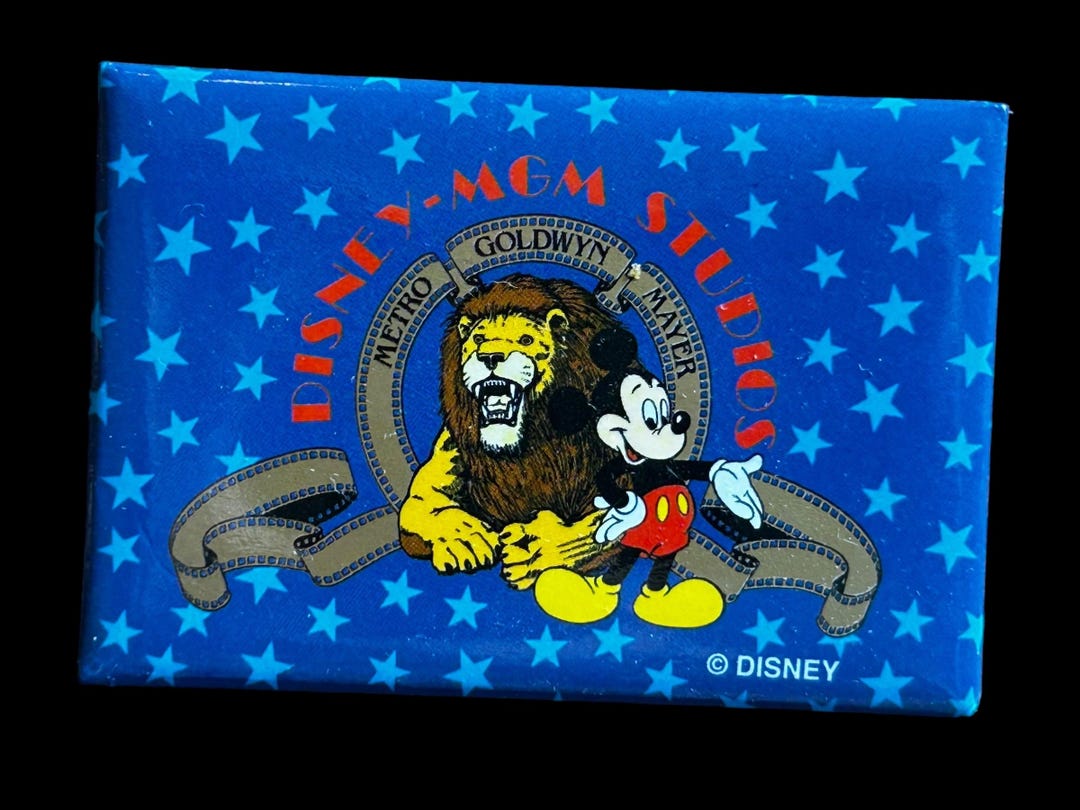 1990 Disney MGM Studios 3" Pinback Button - Etsy