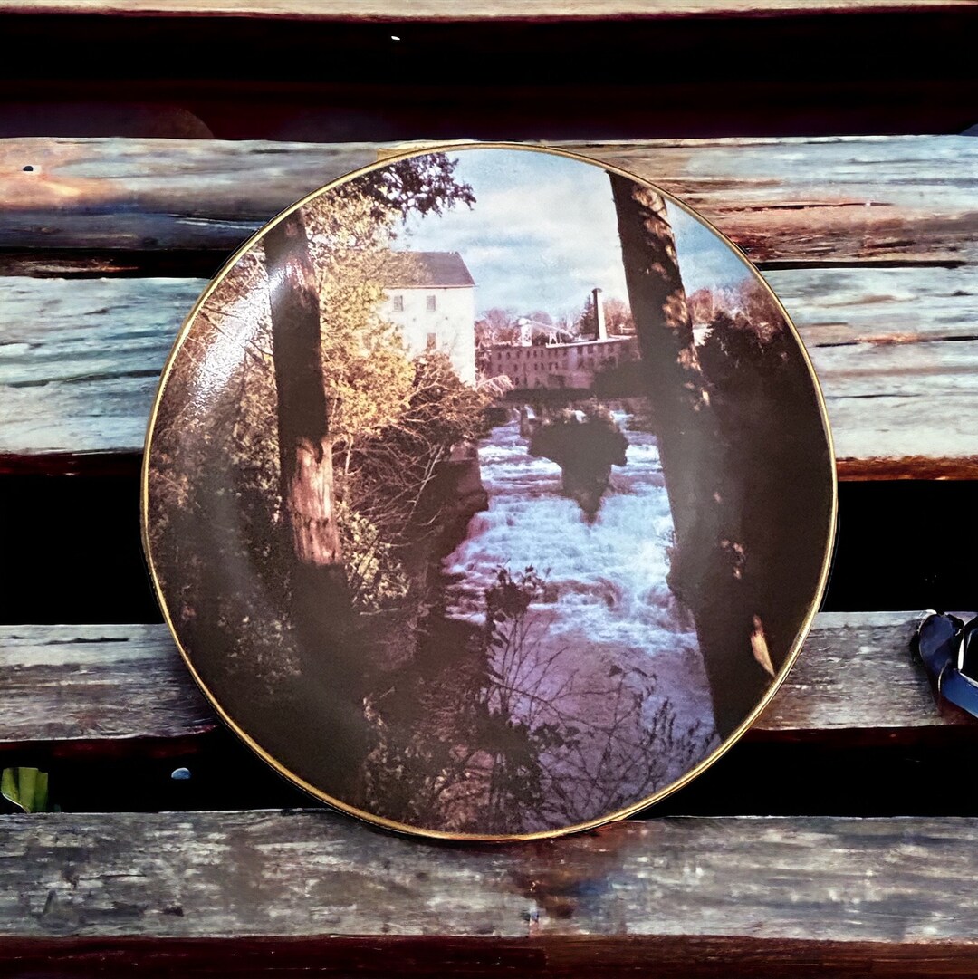 Collector Plate ELORA MILL and the Tooth of Time 1985, 22K Gold 8.5 - Etsy