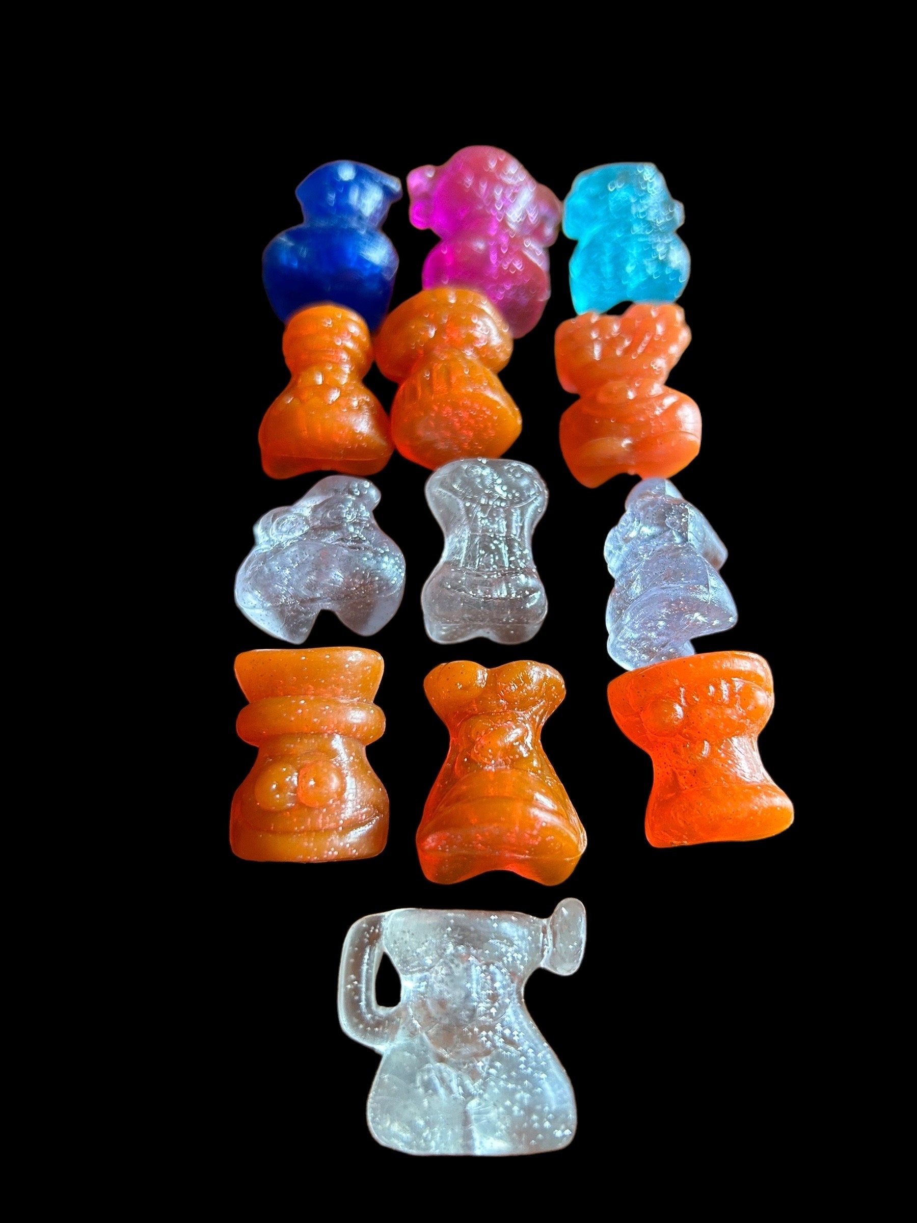 Vintage Original Gogos Glitter Crazy Bones Lot of 13 - Etsy
