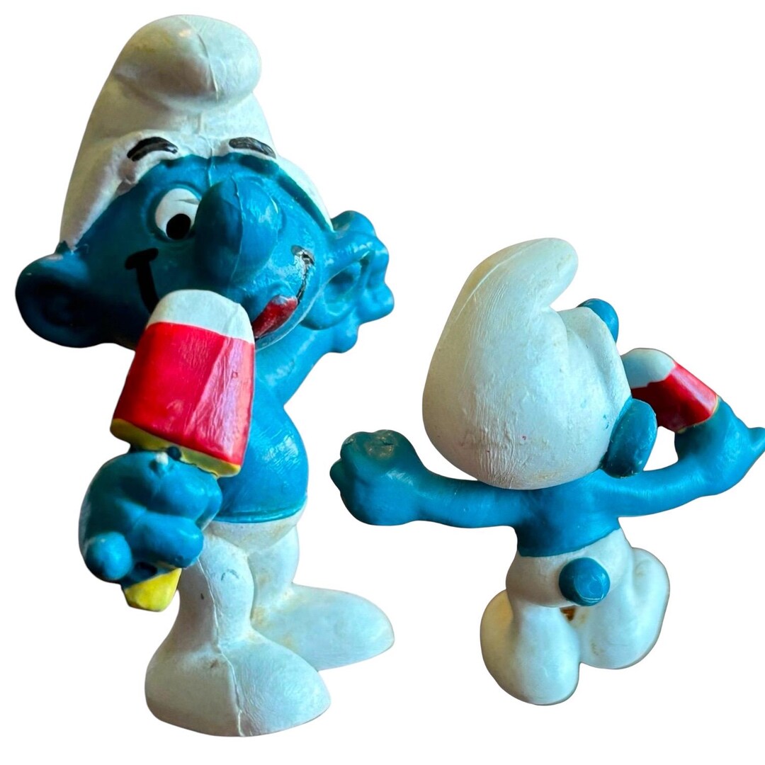 Vintage Peyo Schleich 1978 Foodie Smurf Figures - Etsy