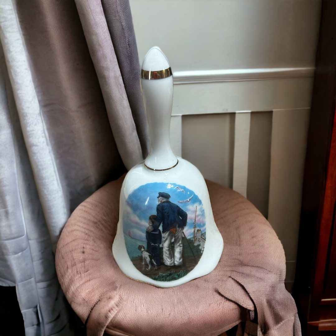 1982 ROYAL EATON Norman Rockwell looking Out to Sea Bell HMI - Etsy