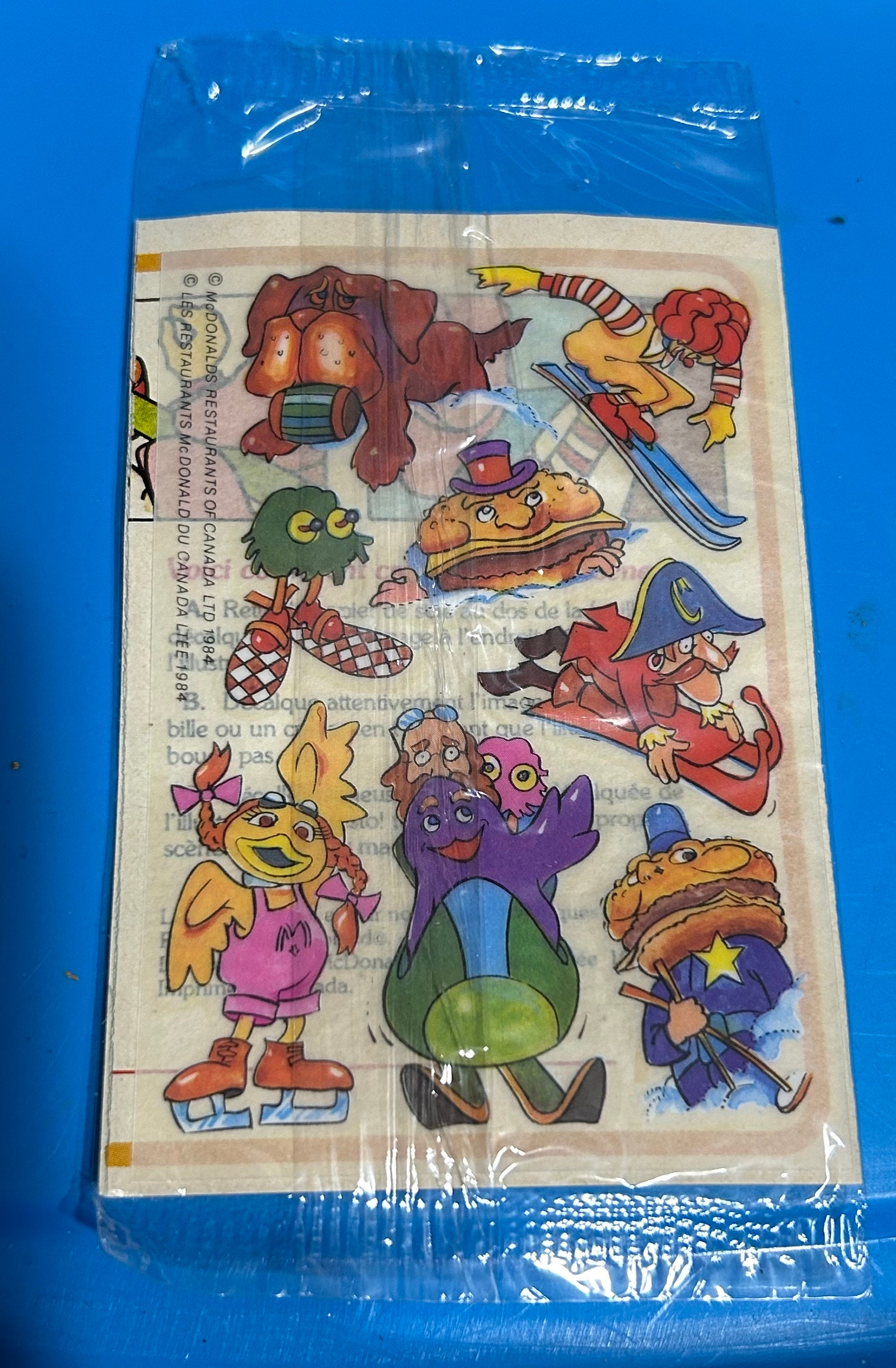 Vintage 1986 Mcdonalds Ronald Mcdonald Rub Down Scene Vintage Mcdonalds ...