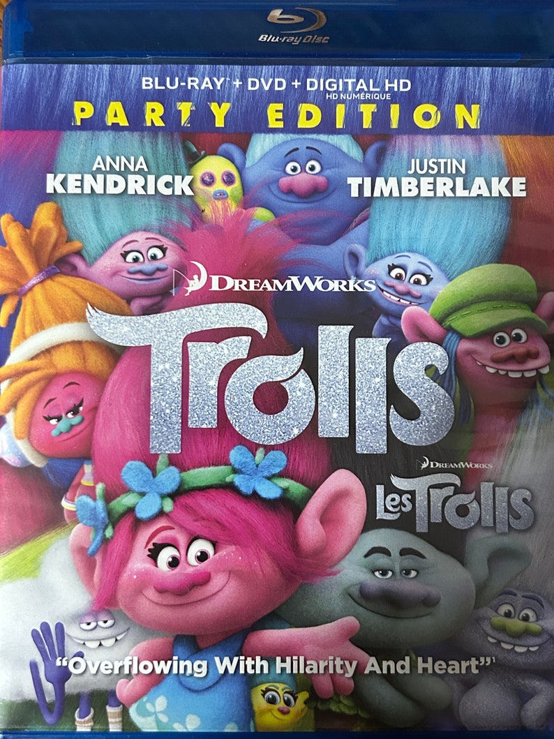 Trolls: Party Edition Blu-ray No DVD 2016 - Etsy