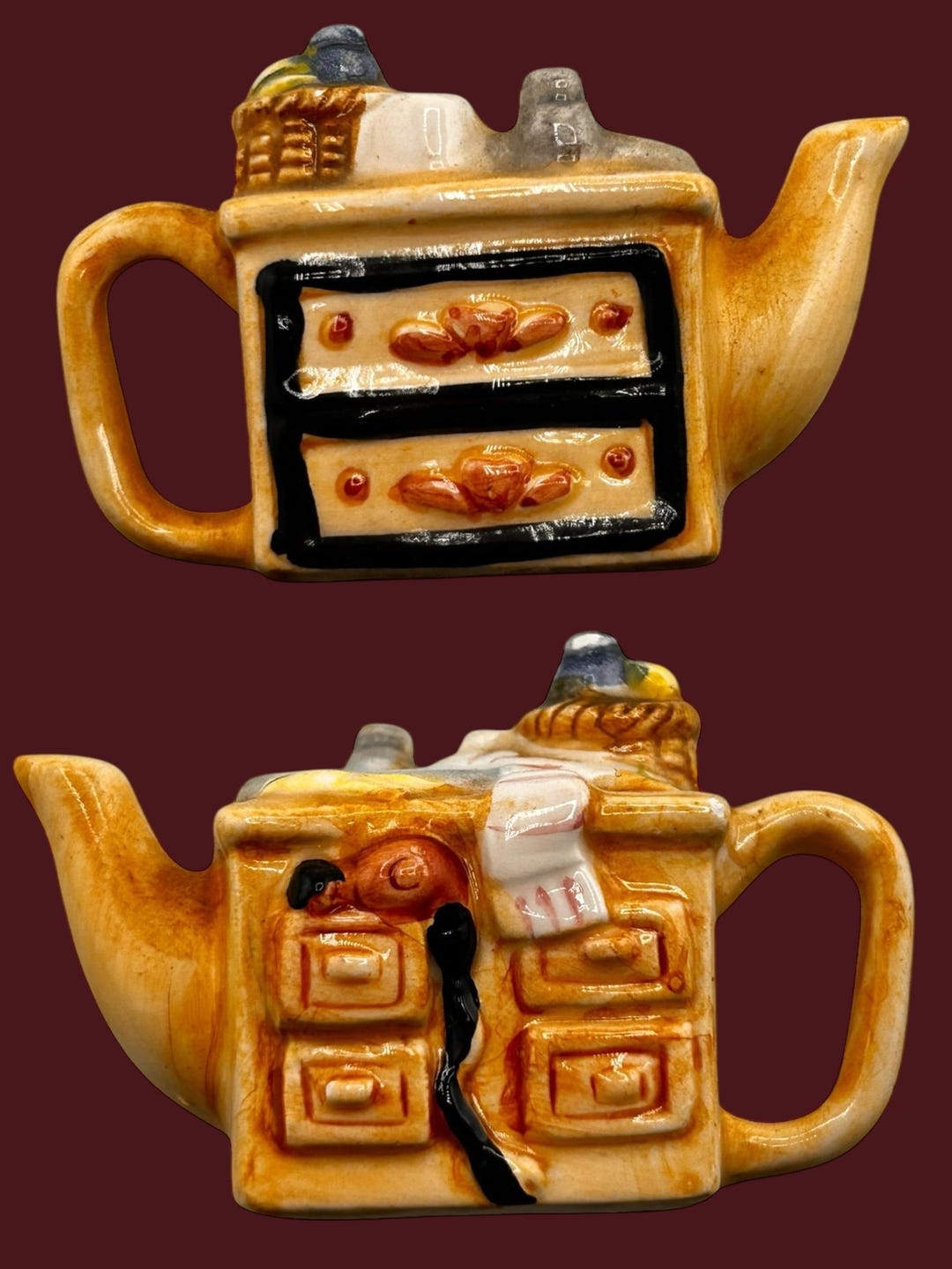 Rare Red Rose Tea Miniature Teapot Figurines Your Choice! - Etsy