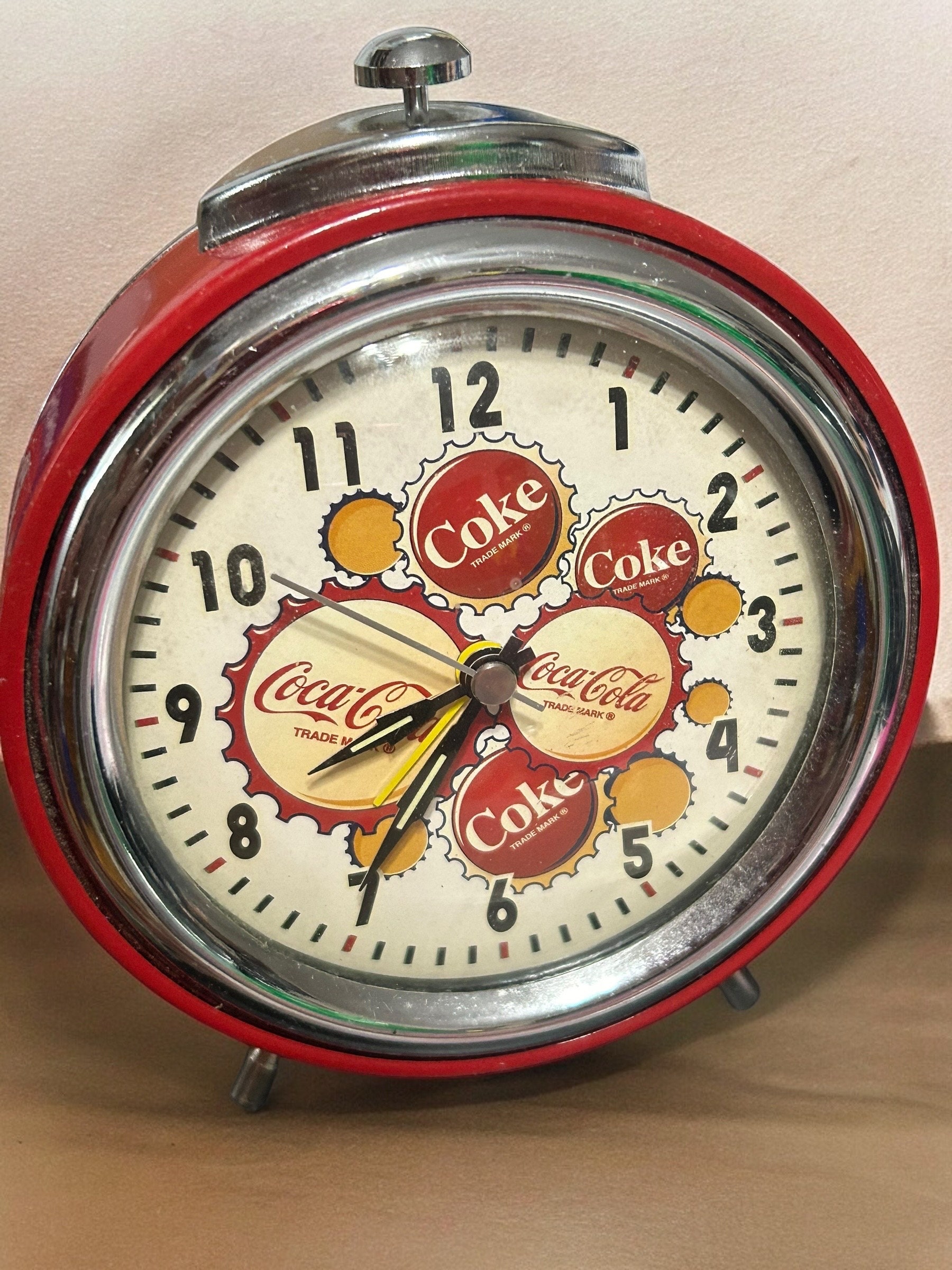 Vintage Coca-cola Bottle Cap Style Alarm Clock - Etsy