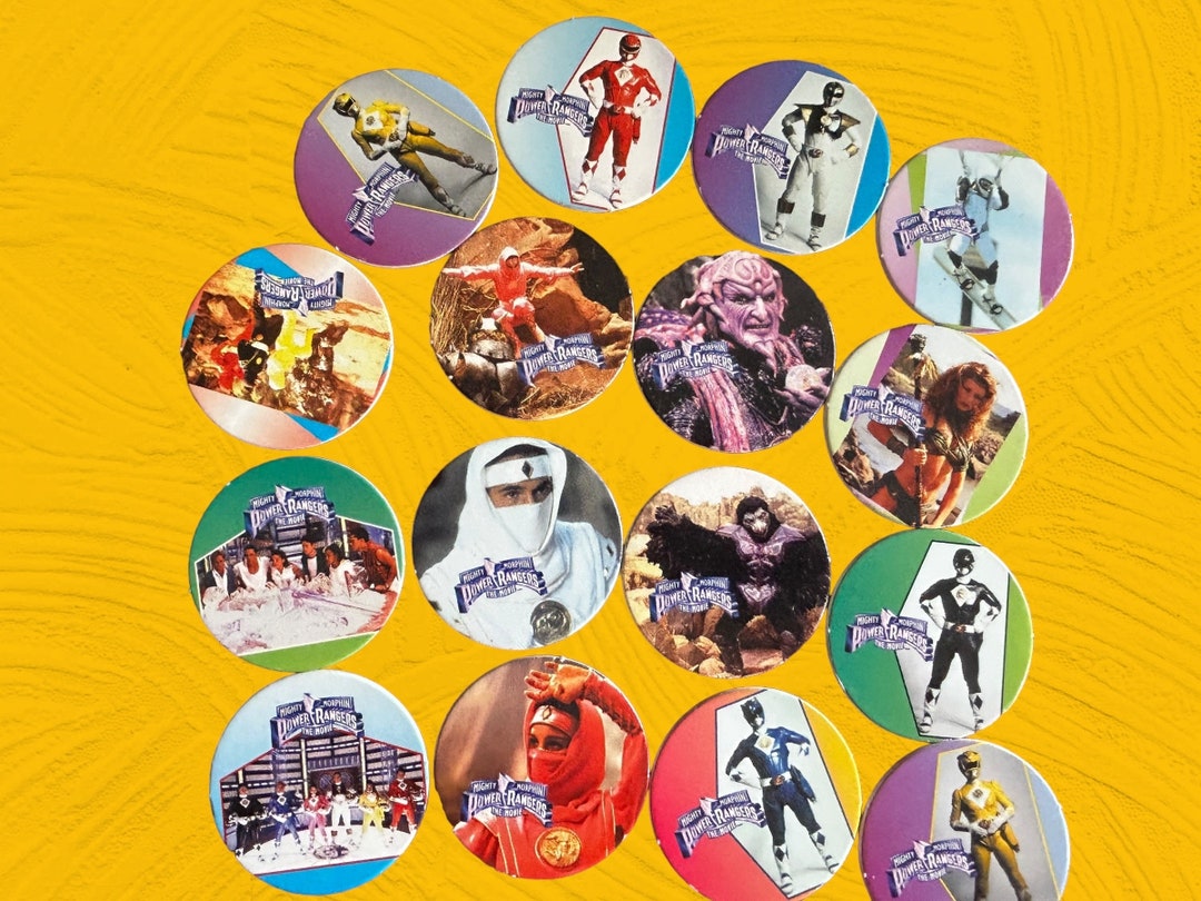 1995 Rare Power Rangers Pogs Caps Collection Lot of 16 - Etsy