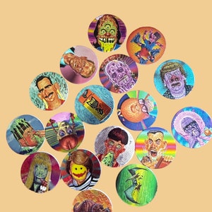 1995 Rare Mad Caps Pogs Caps Collection Lot of 17 - Etsy