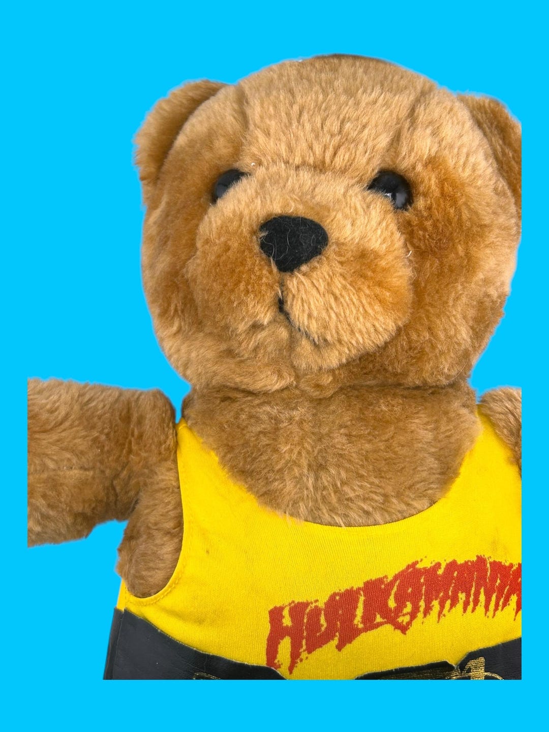 Vintage WWF Hulkamania Hulk Hogan Teddy Bear 14” 1988 Titan Sports ...