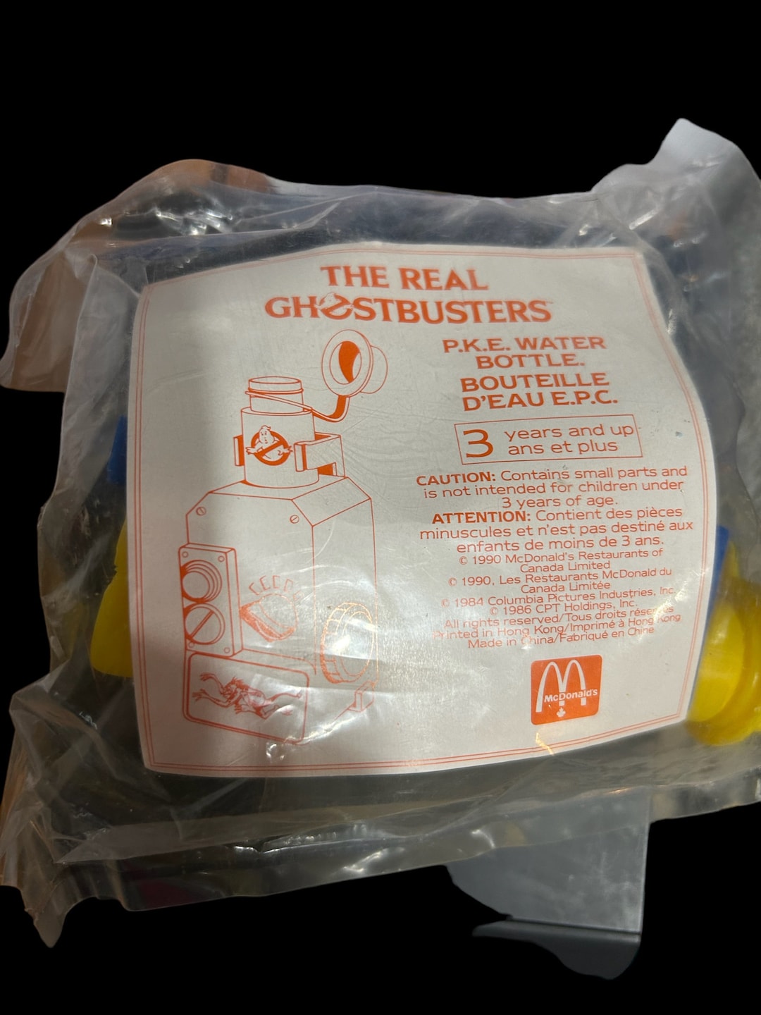 Vintage 1990 the Real Ghostbusters P.K.E. Water Bottle Bike Accessory ...