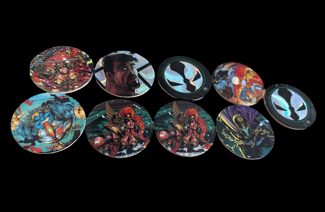 1995 Rare Spawn Pogs Caps Collection Lot of 9 - Etsy