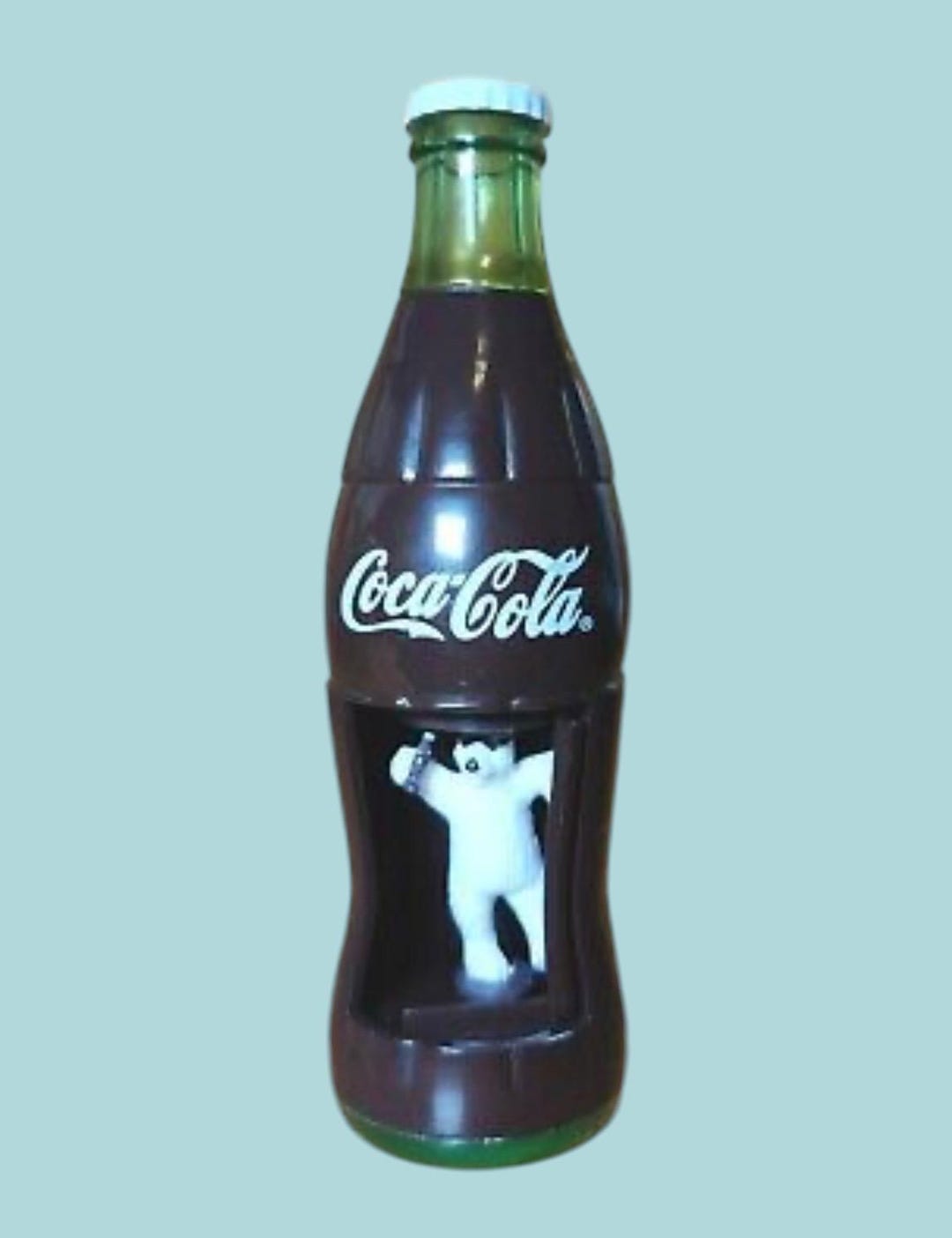 Coca Cola Burger King 1999 Wind up Coke Bottle With Spinning Polar Bear ...