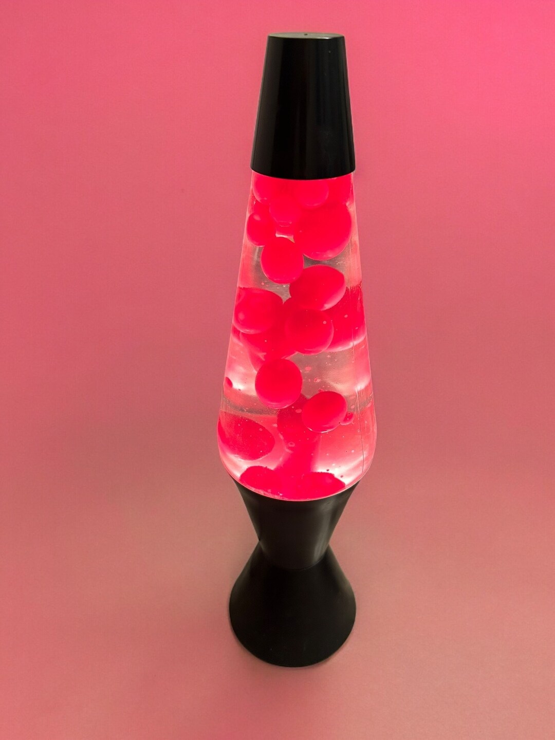 Vintage Lava Lite Lamp Midnight Series Model 8421 1996 Red/pink W/black ...