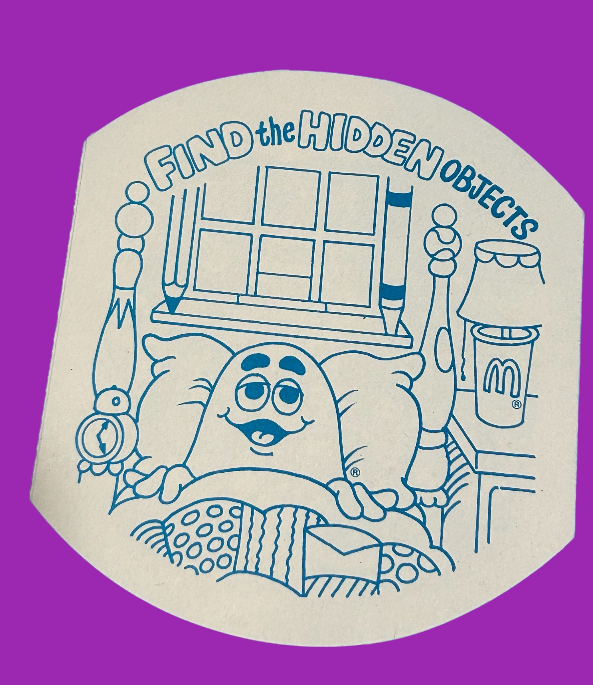 Vintage 1980s Rare Mcdonalds Paper Happy Meal Treat of the Week Games N ...