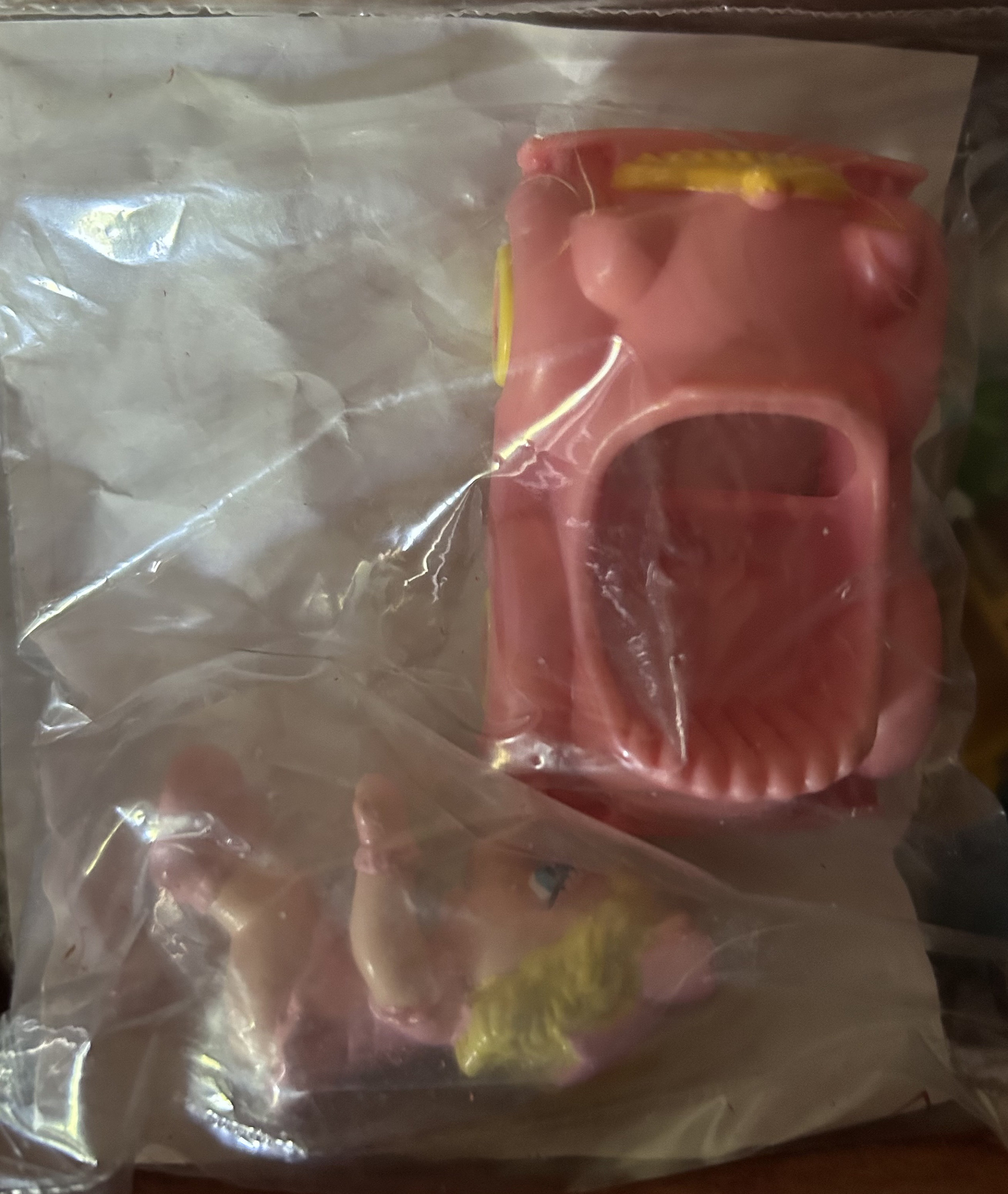 Vintage 1990 Muppet Babies Happy Meal Toy Miss Piggy With Pink Car New ...