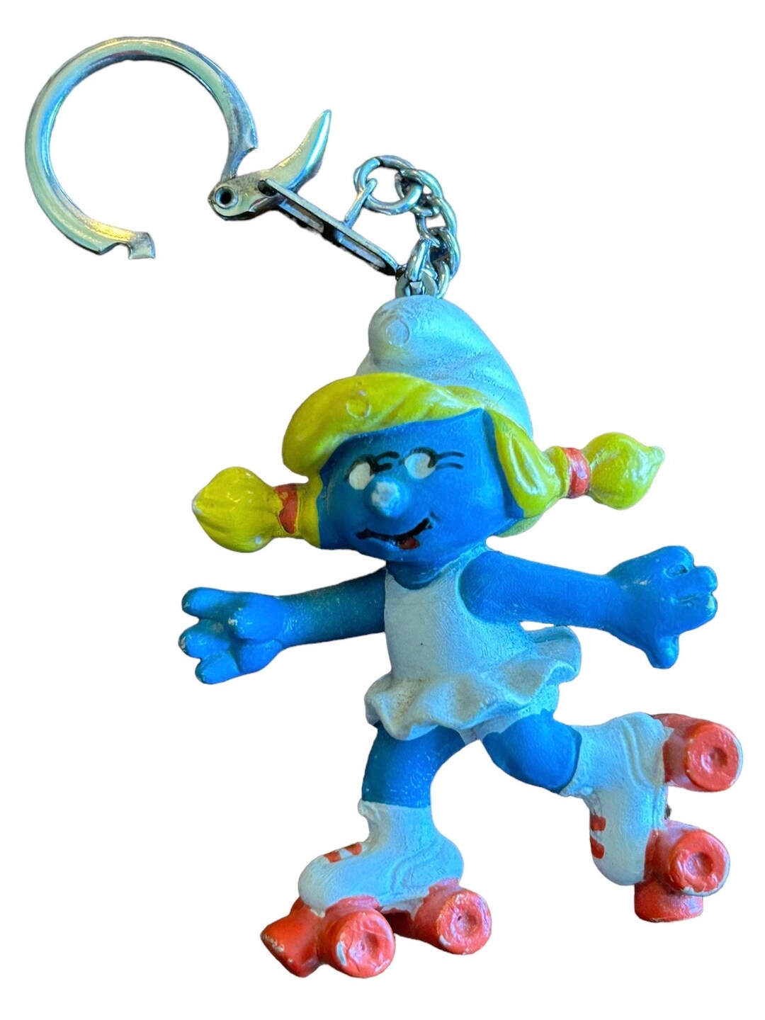 Vintage Peyo Schleich 1980s Smurf Figures or Keychains Smurfette - Etsy