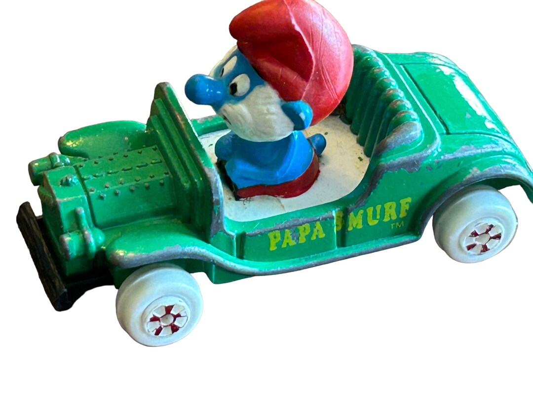 Vintage Peyo ERTL 1982 Papa Smurf Car 4 Die-cast Toy Car - Etsy