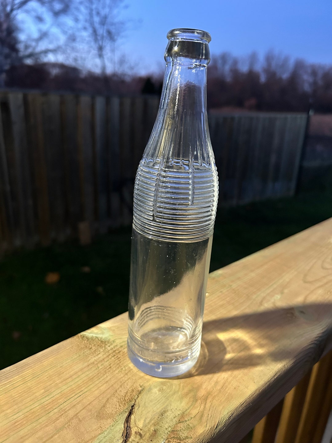 1930s Vintage Ribbed 11oz Glass Pop Bottle, Vintage Pop Bottle - Etsy