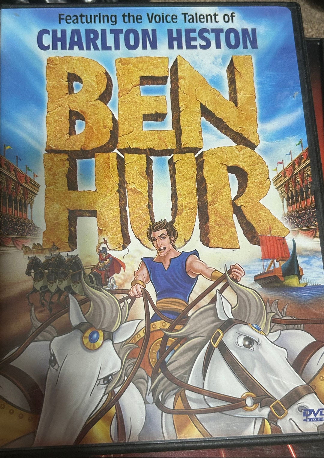 Ben-hur DVD 2003 Animated Voice of Charlton Heston Used - Etsy