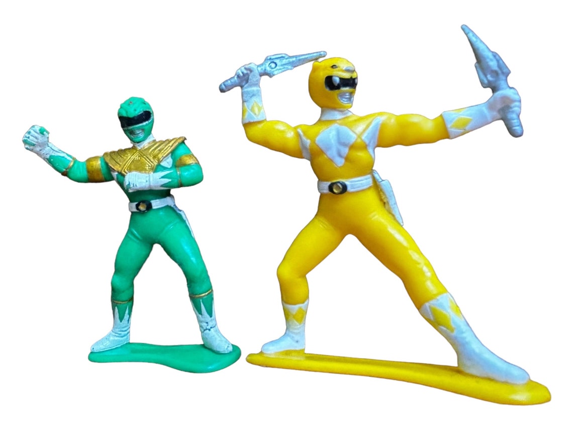 Bandai Power Rangers Yellow Ranger Green Ranger Trini Figure 1993 ...