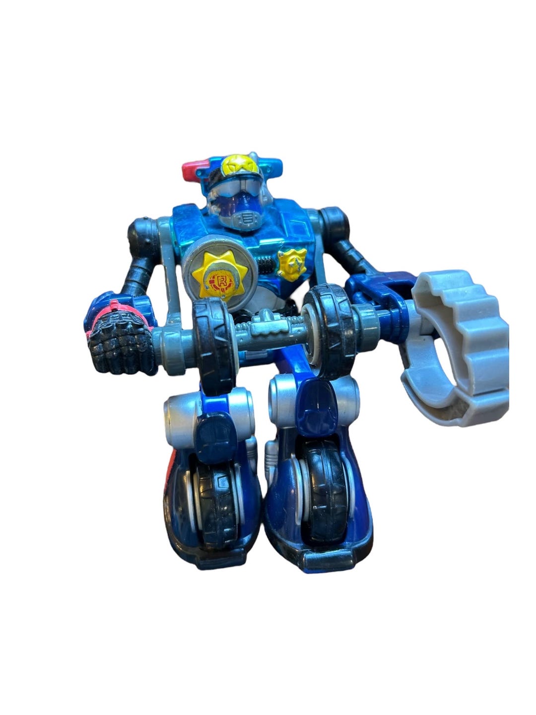 Mattel Rescue Heroes Robo Team Clamp Down Police Robot Action Figure 6. ...