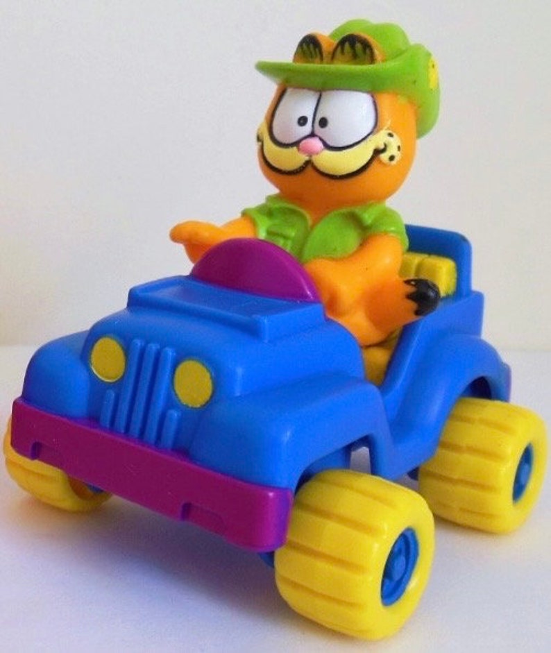 Vintage 1988 Mcdonalds Happy Meal Toys Garfield Safari New in Packaging ...