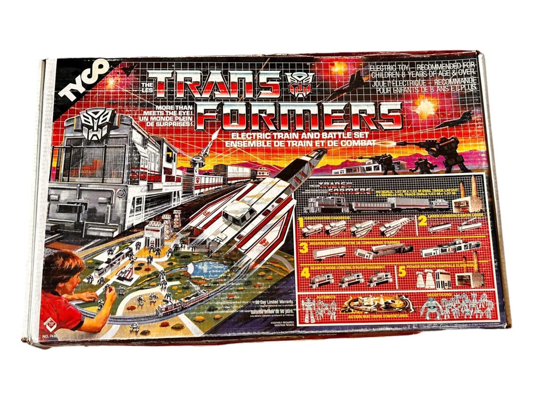 TRANSFORMERS G1 Hasbro Tyco - Electric Train Battle Set MISB MOC 1985 ...