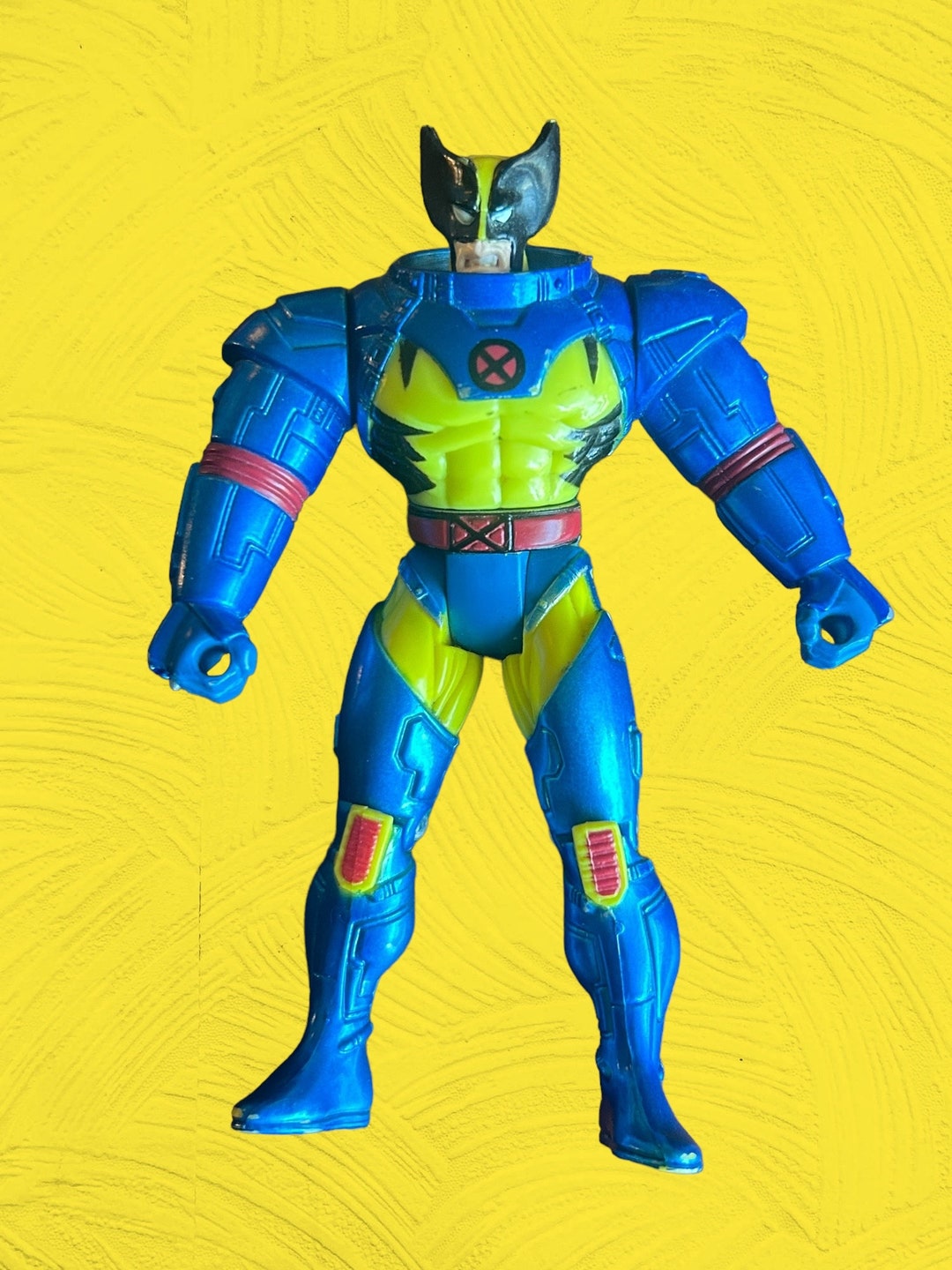 Marvel X-men Space Wolverine Blue Suit Deluxe 10" Toybiz Missing Helmet ...