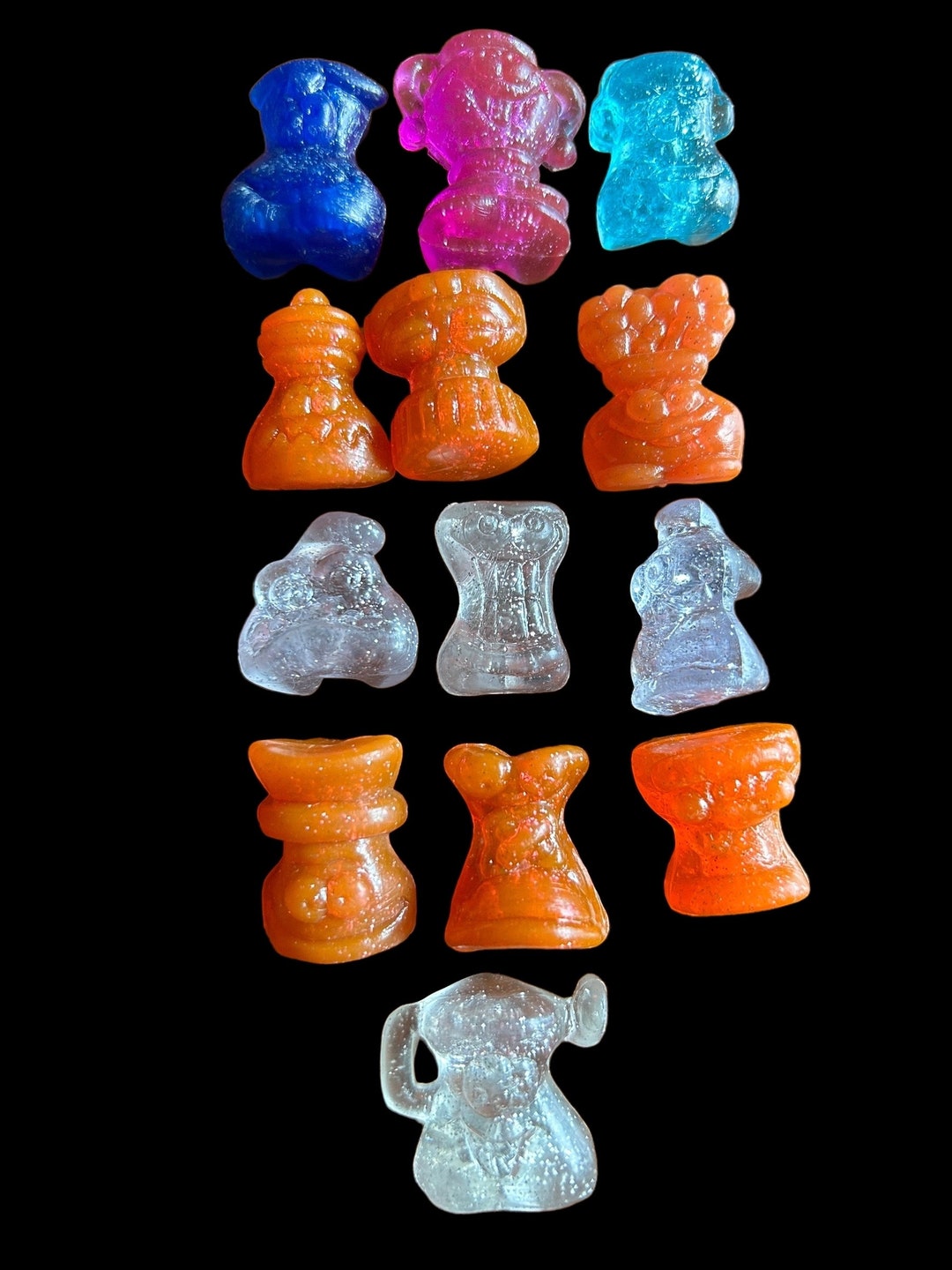 Vintage Original Gogos Glitter Crazy Bones Lot of 13 - Etsy