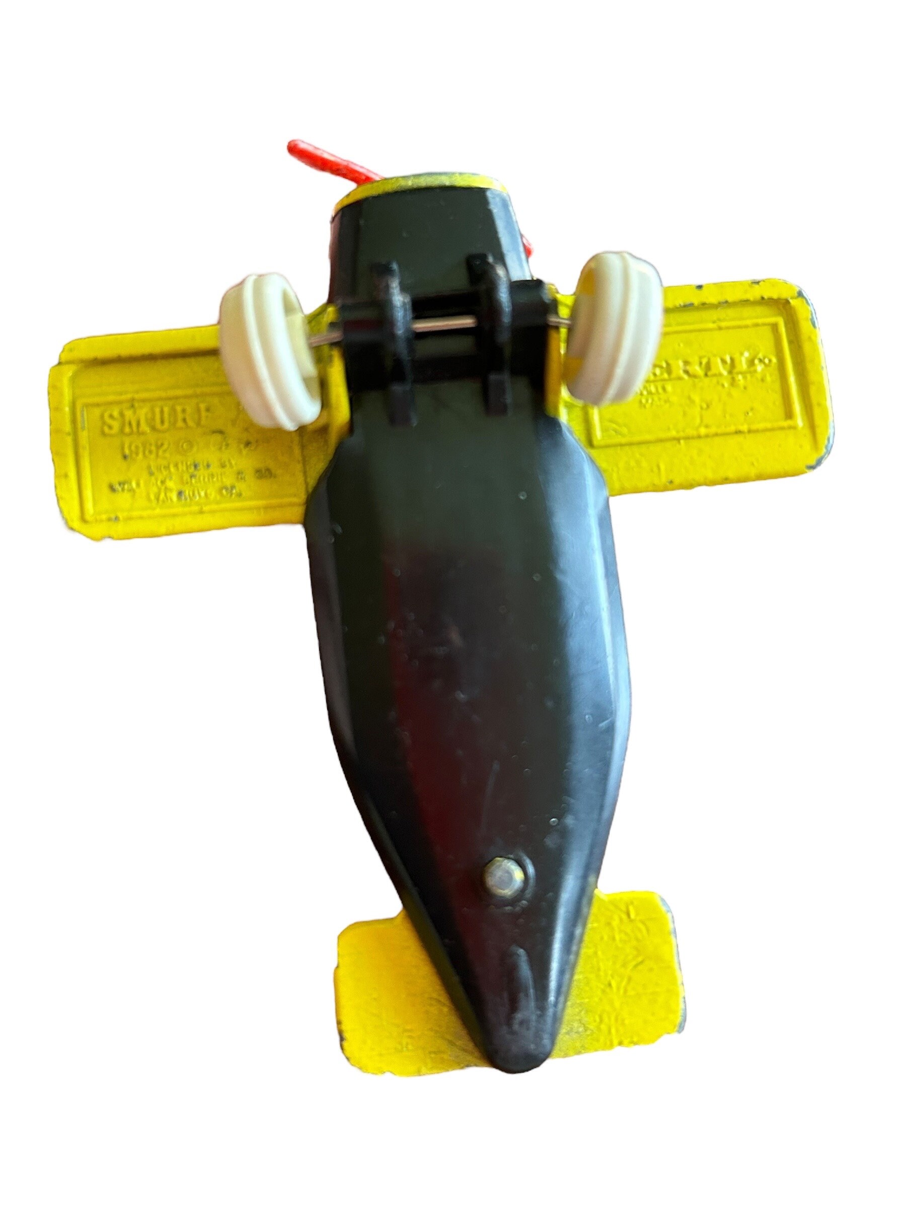 Smurfs ERTL Airplane Aero Smurf Figurine Vintage Die Cast Metal Toy ...