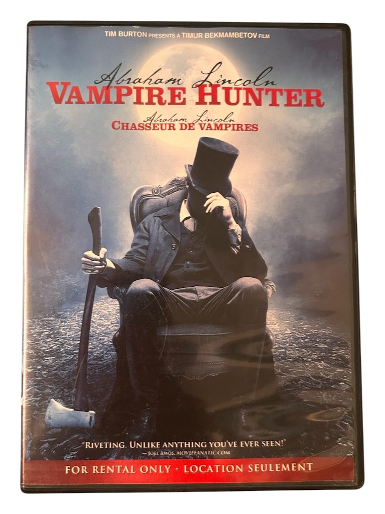 Abraham Lincoln: Vampire Hunter DVD (2012) Region 1 - Etsy