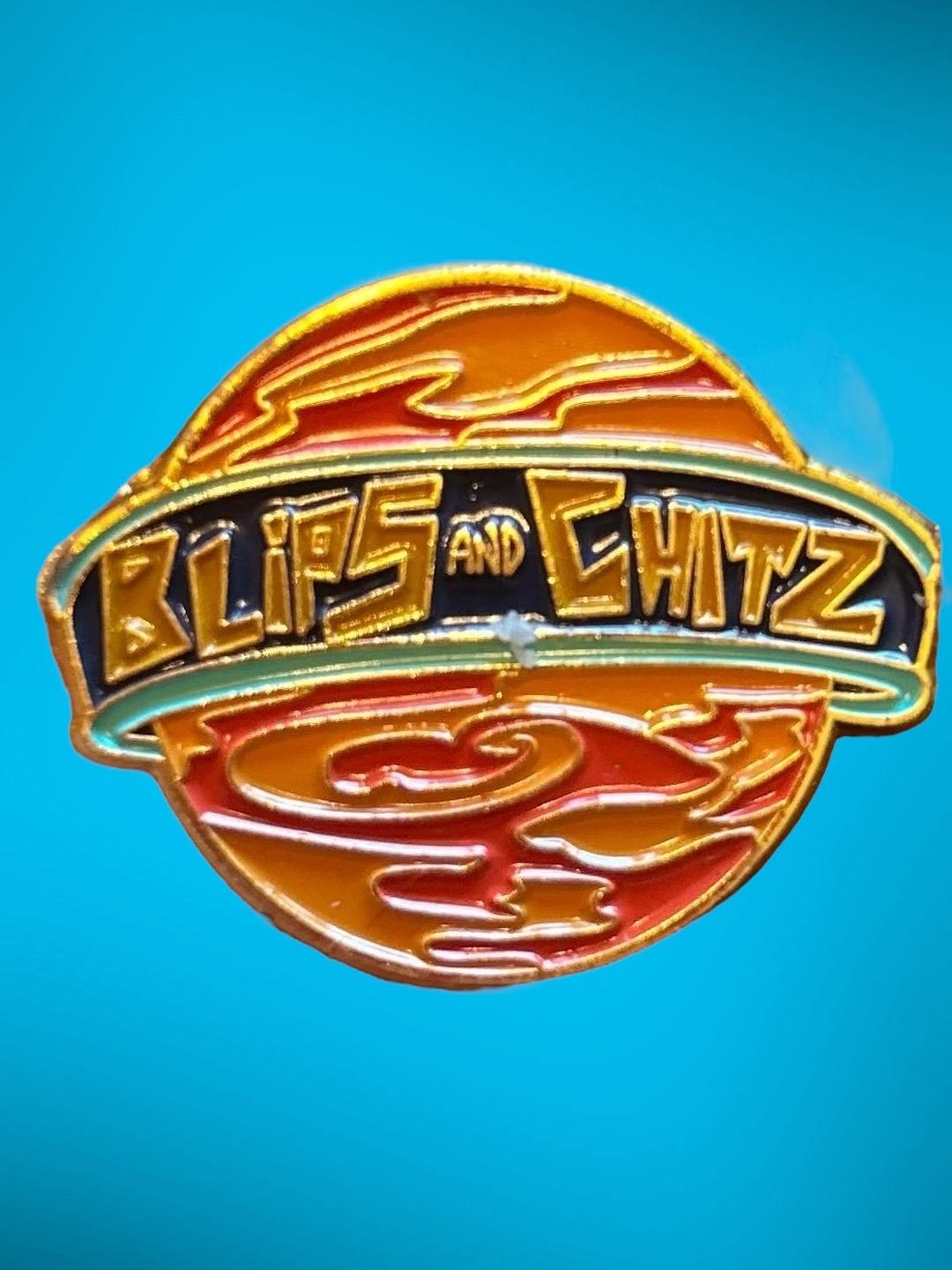 Rick and Morty Animated TV Series Blips and Chitz Logo Metal Enamel Pin ...