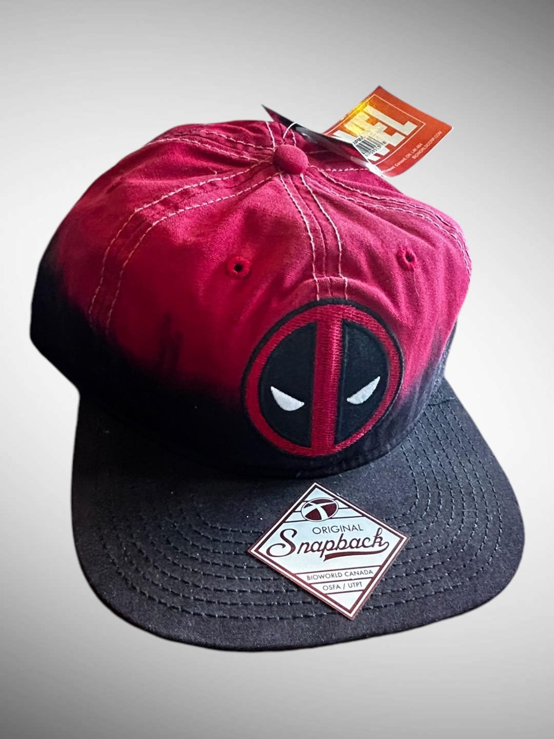 Deadpool Marvel Cap Snapback Hat Men's Ryan Retnolds Brand NEW With ...