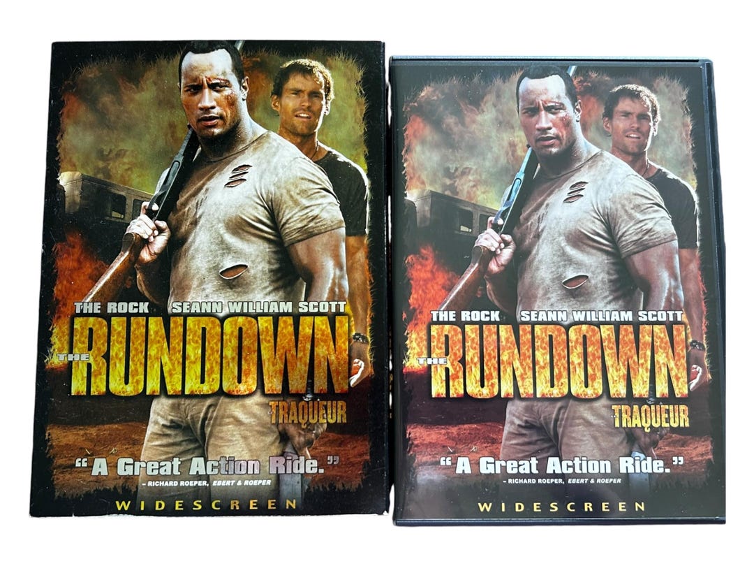 The Rundown DVD the Rock Dwayne Johnson Seann William Scott - Etsy